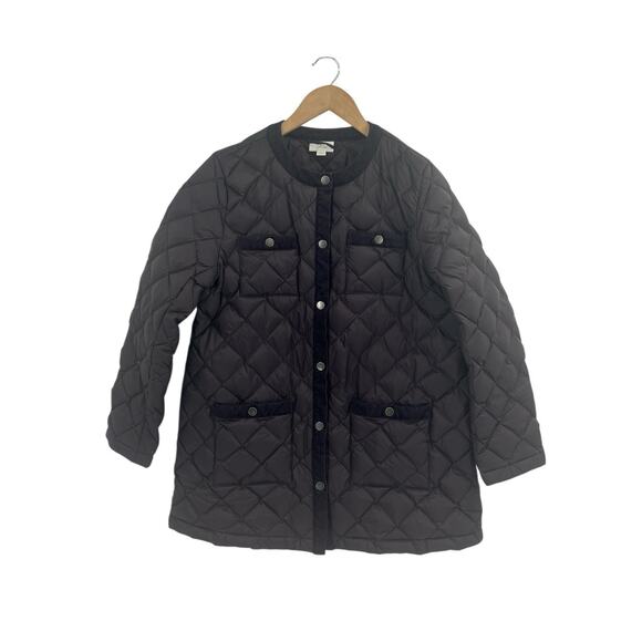 J. Jill | Jackets & Coats | J Jill Down Quilted Puffer Chore Coat In ...